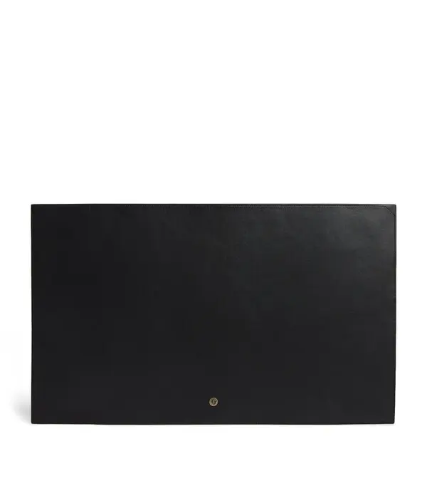 Harrods Leather Desk Mat - Black