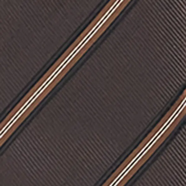 Giorgio Armani Silk Regimental Stripe Neck Tie - Brown