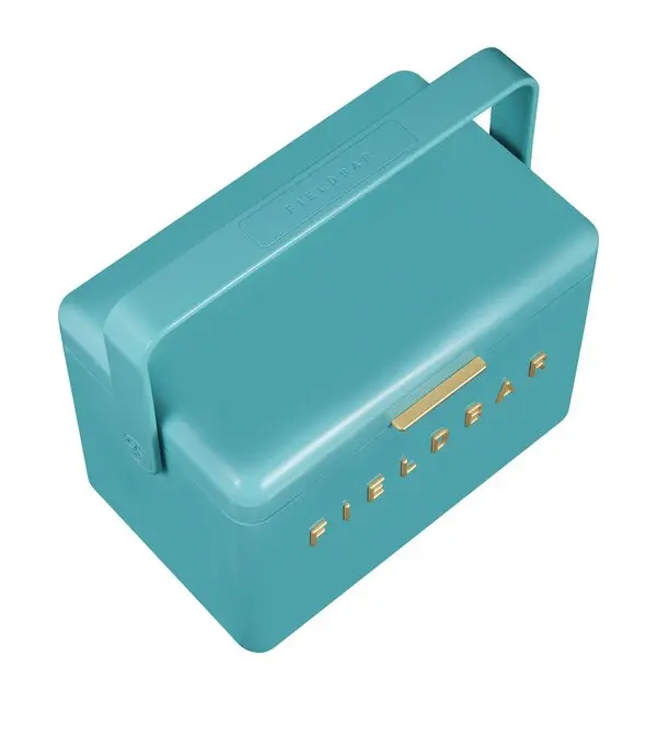 FIELDBAR Mini Bar Cooler Box With Leather Sling - Blue