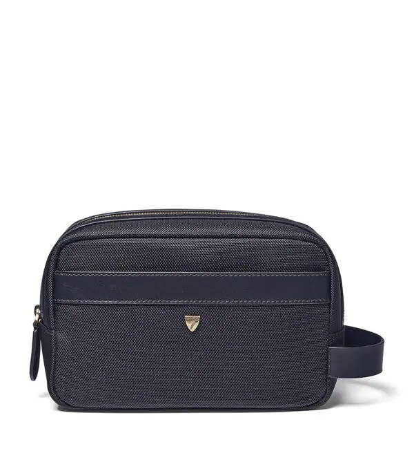 ASPINAL OF LONDON Logo-detail Wash Bag - Blue