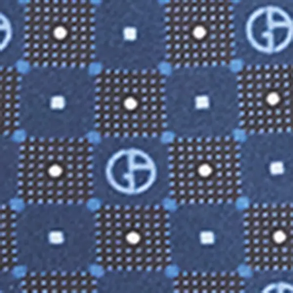 Giorgio Armani Silk Jacquard Neck Tie - Blue