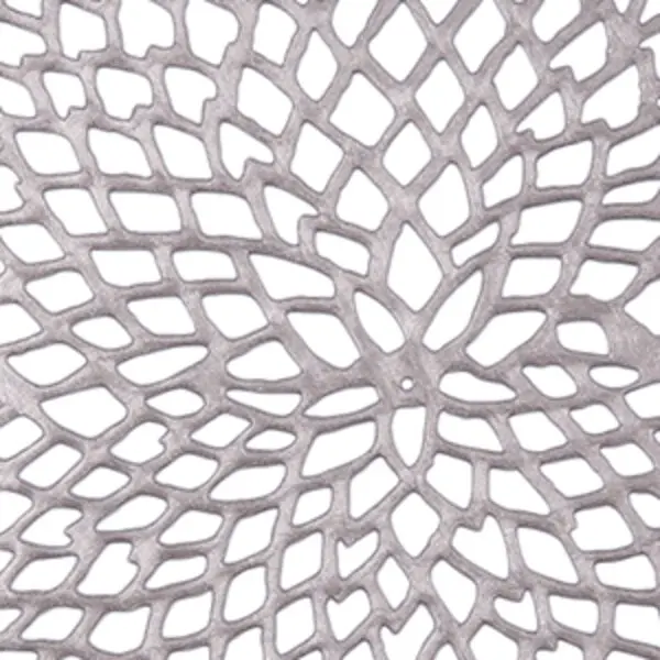 CHILEWICH Dahlia Round Placemat - Grey