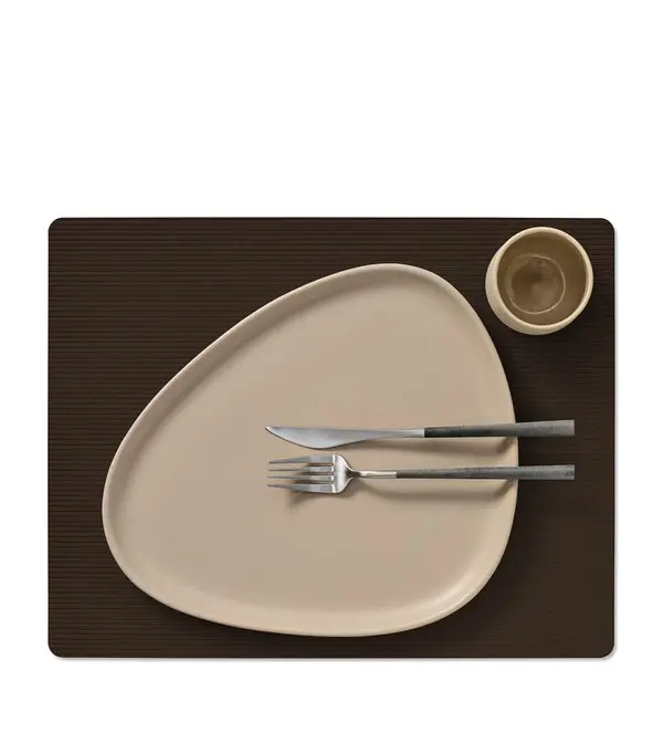 LIND DNA Large Square Corduroy Placemat - Brown