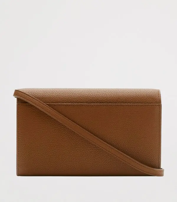 Burberry Leather Cotswolds Strap Wallet - Brown