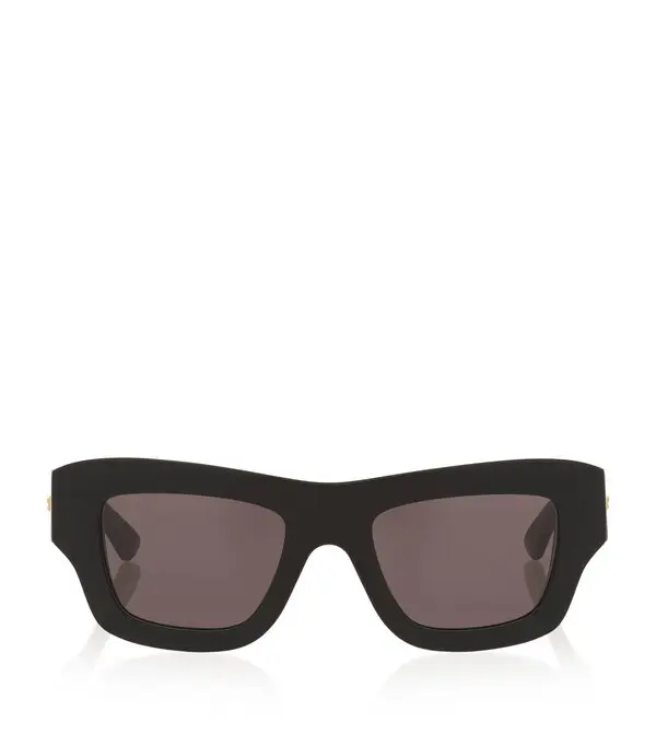 Bottega Veneta Rectangular Frame Sunglasses - Black