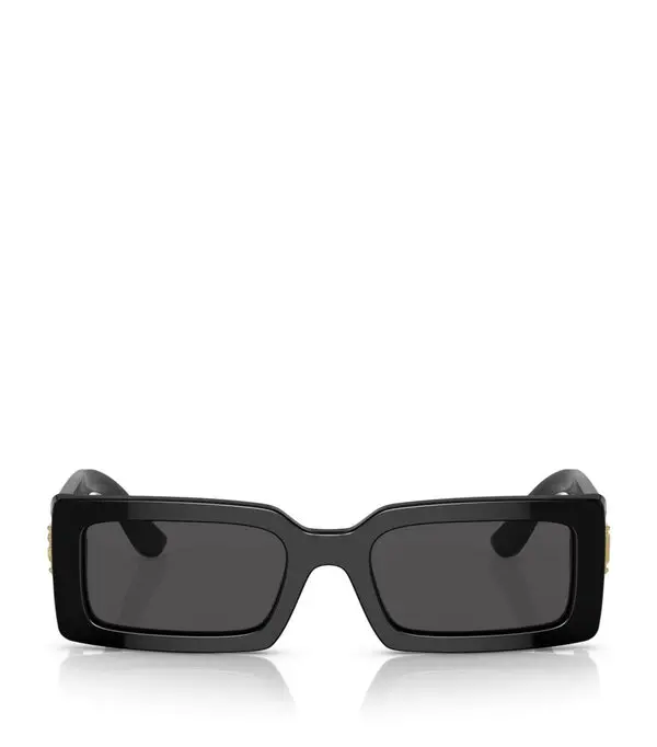 Dolce & Gabbana Acetate Rectangle Sunglasses - Black