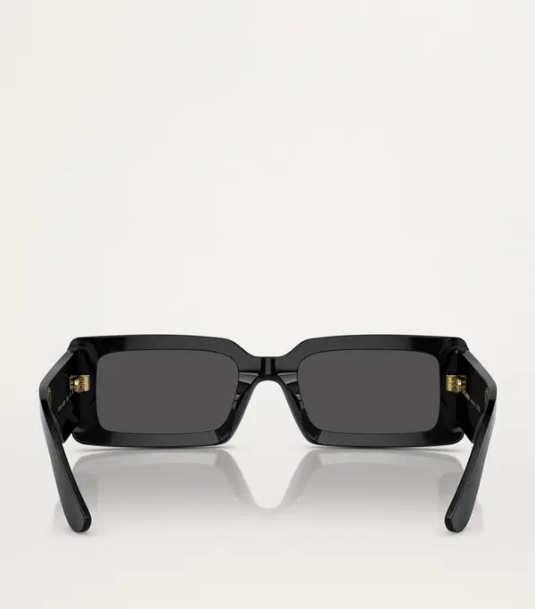 Dolce & Gabbana Acetate Rectangle Sunglasses - Black