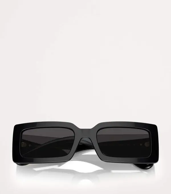 Dolce & Gabbana Acetate Rectangle Sunglasses - Black