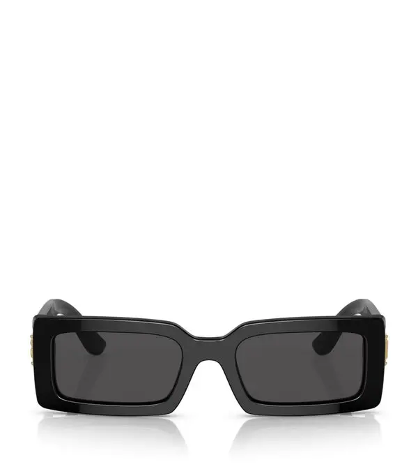 Dolce & Gabbana Acetate Rectangle Sunglasses - Black