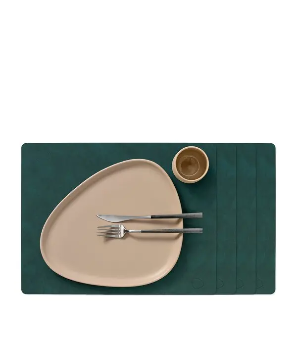 LIND DNA Large Nupo Square Placemats - Green