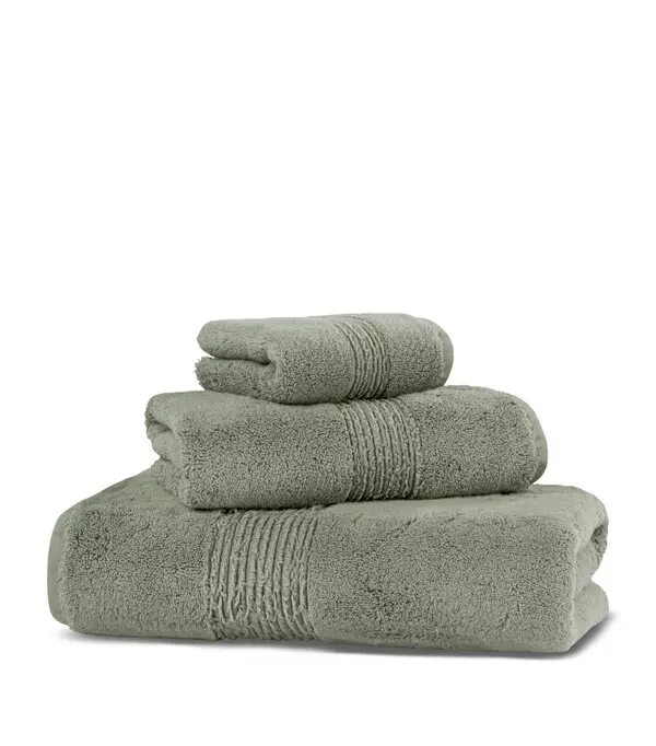HAMAM Organic Cotton Galata Hand Towel - Green