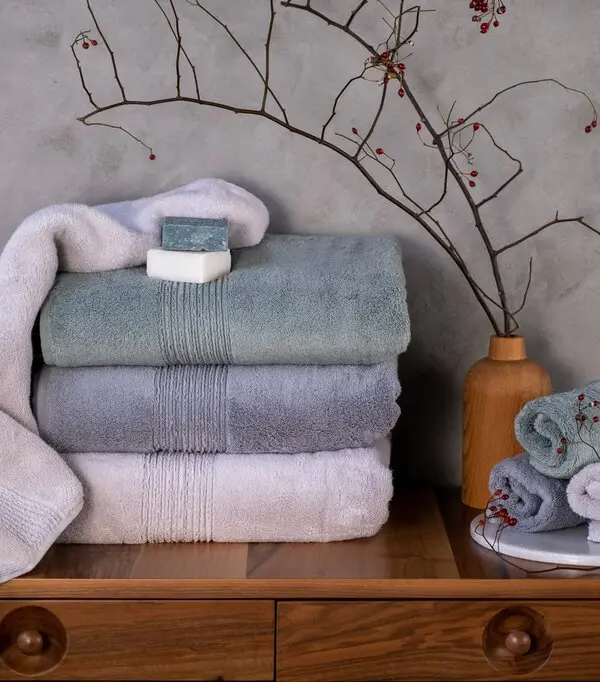 HAMAM Organic Cotton Galata Hand Towel - Green