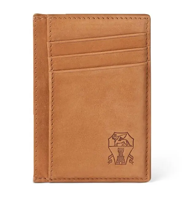Brunello Cucinelli Leather Card Holder - Brown