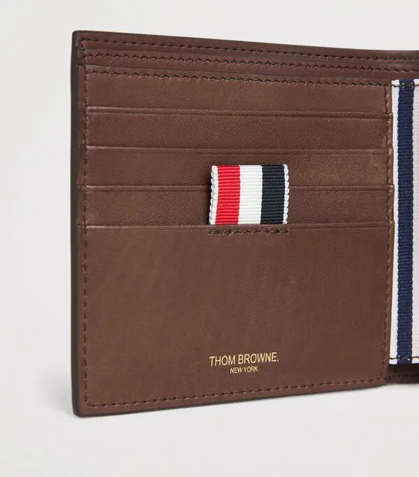 Thom Browne Leather Bifold Wallet - Brown