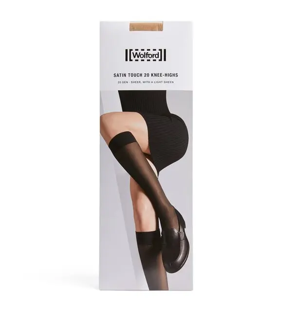 Wolford Satin Touch 20 Knee-high Stockings - Beige