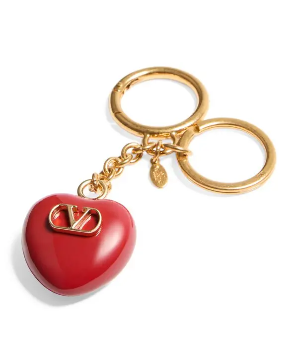 Valentino Garavani Vlogo Signature Keyring - Gold