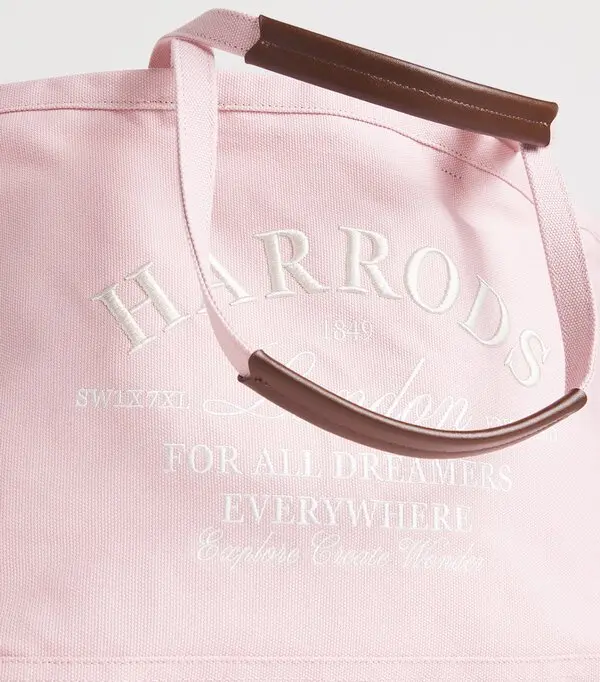 Harrods Embroidered Logo Tote Bag