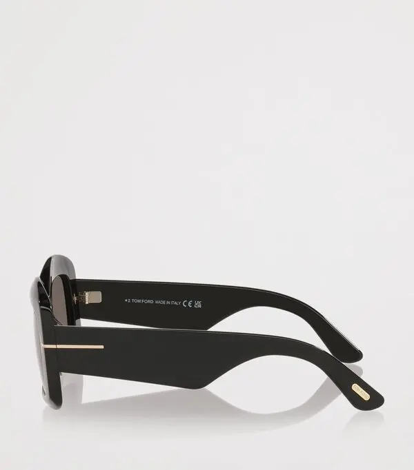 TOM FORD Acetate Venetia Sunglasses - Black