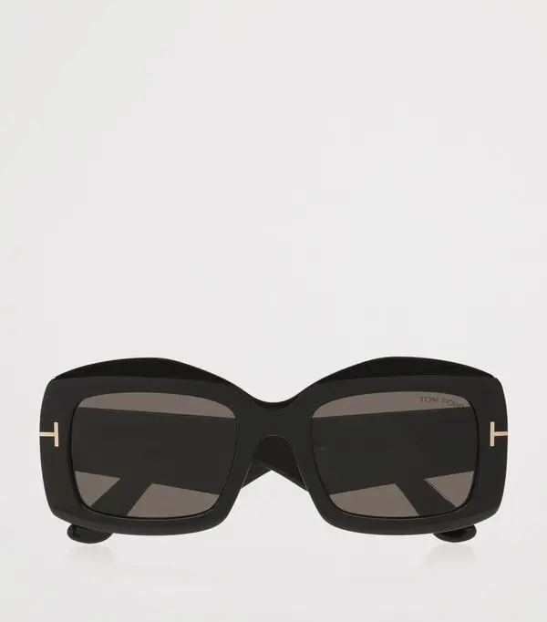 TOM FORD Acetate Venetia Sunglasses - Black