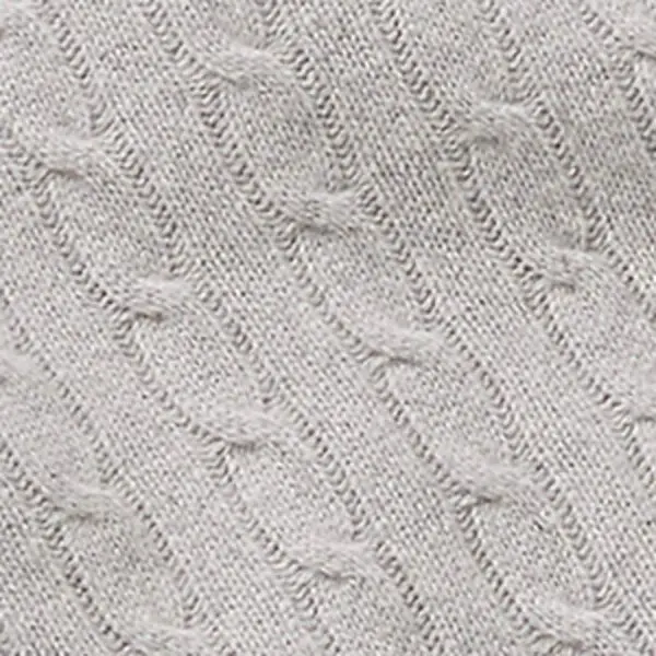 Ralph Lauren Cashmere Cable-knit Throw - Grey