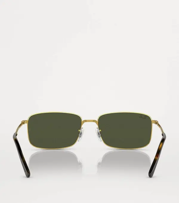 Ray-ban Metal 0rb3717 Sunglasses - Gold