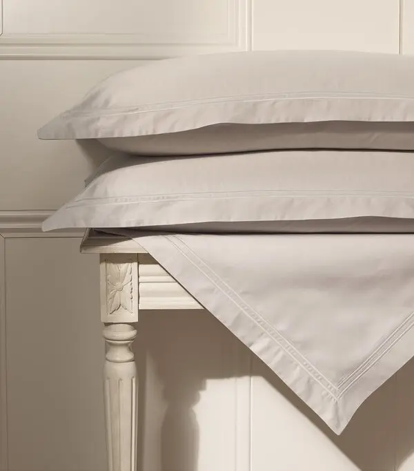 Harrods Brompton Ii Oxford Pillowcase Pair - Grey