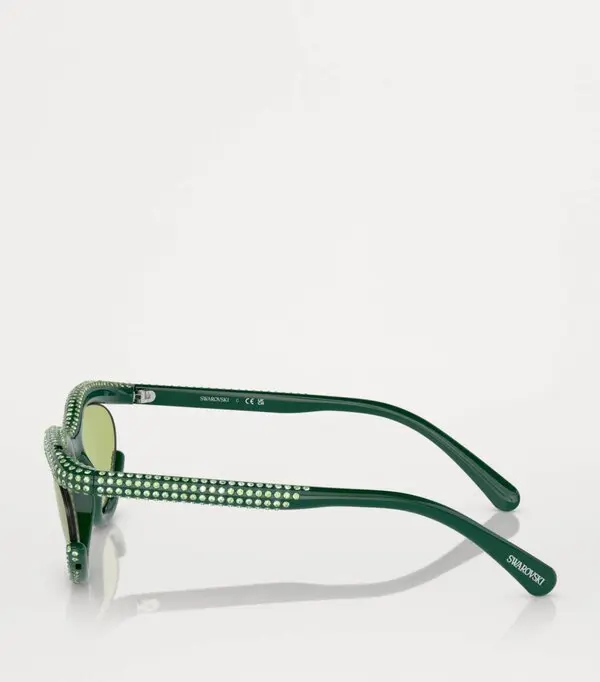 SWAROVSKI Oval Sk6006 Sunglasses - Green