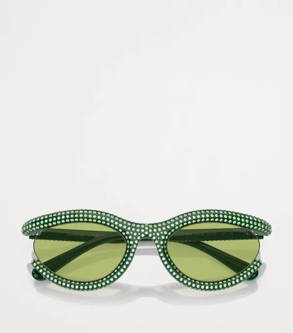 SWAROVSKI Oval Sk6006 Sunglasses - Green