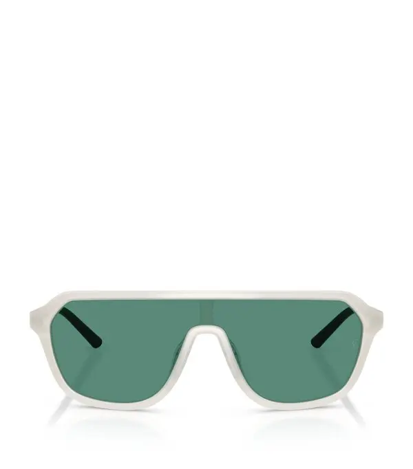 Oliver Spencer R-12 Goggle Sunglasses - White