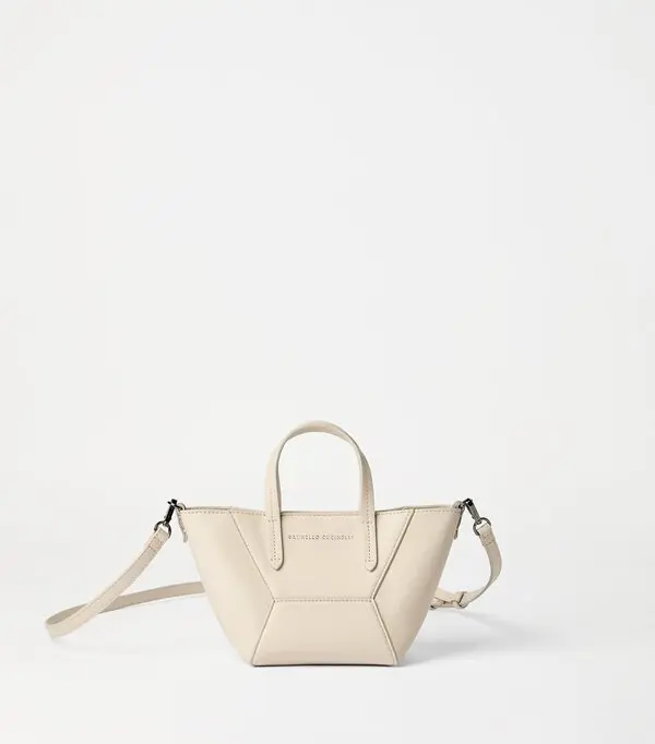 Brunello Cucinelli Bc Duo Mini Tote Bag - Ivory