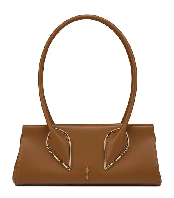 CHRISTIAN LOUBOUTIN Venus Leather Baguette Bag - Brown