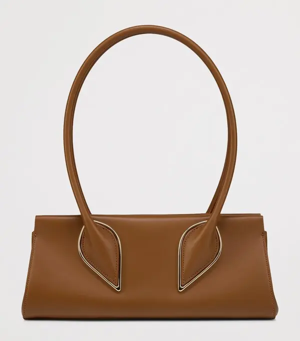 CHRISTIAN LOUBOUTIN Venus Leather Baguette Bag - Brown