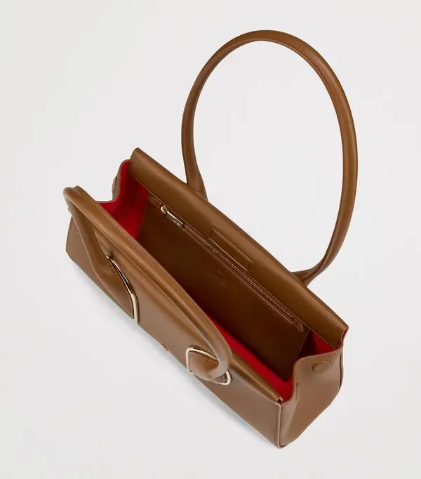 CHRISTIAN LOUBOUTIN Venus Leather Baguette Bag - Brown