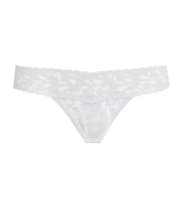 Hanky Panky Lace Low-rise Thong - White