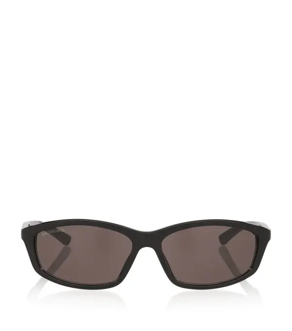 Balenciaga Acetate Rectangular Sunglasses - Black