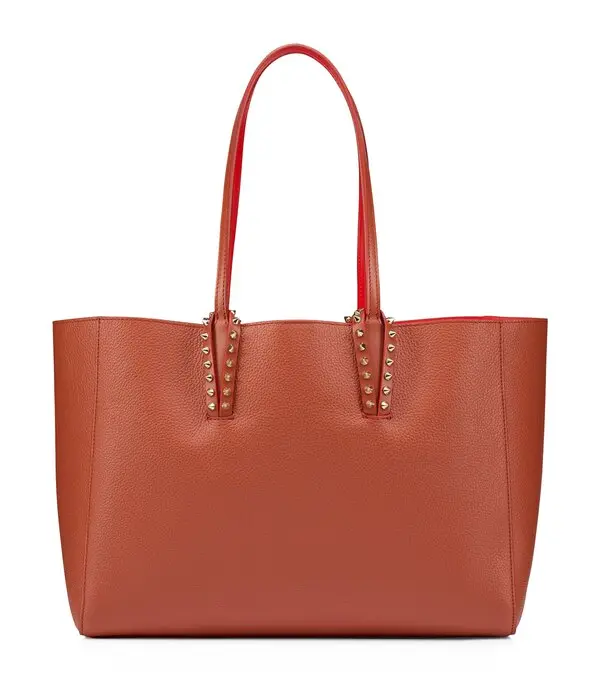 CHRISTIAN LOUBOUTIN Cabata Small Calfskin Tote Bag - Brown