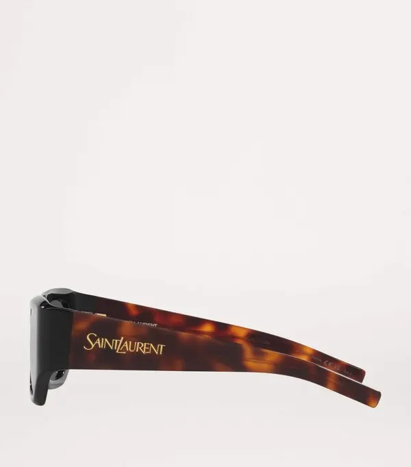 Saint Laurent Sl 740 Pillowed Square Sunglasses - Black
