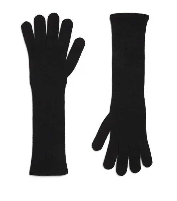 Max Mara Cashmere Gloves - Black