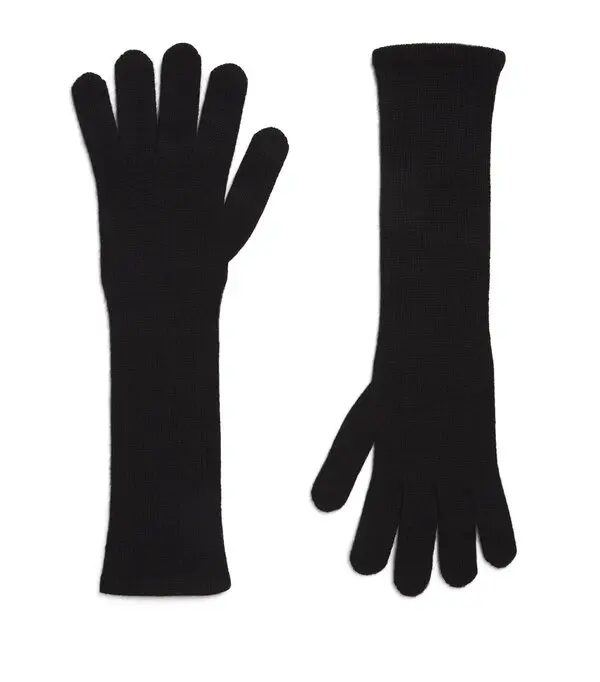 Max Mara Cashmere Gloves - Black