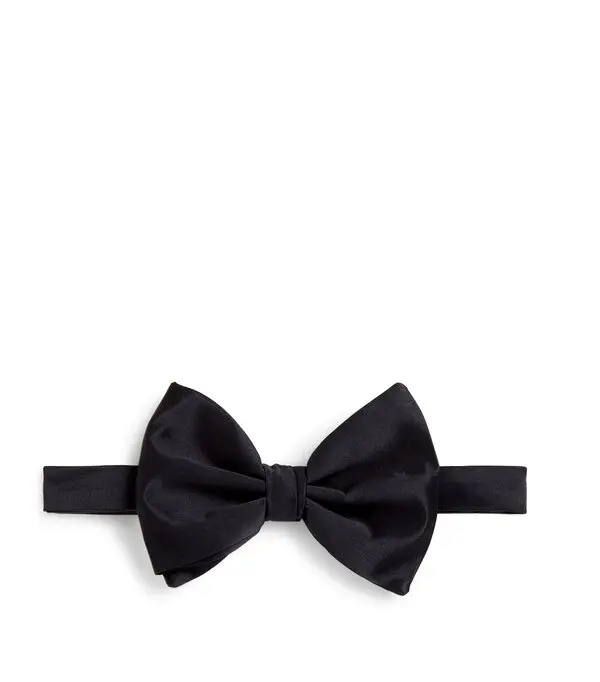 Giorgio Armani Silk Bow Tie - Blue