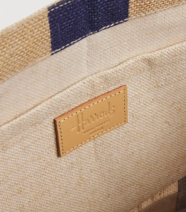 Harrods Knightsbridge Stripe Shopper Bag - Blue
