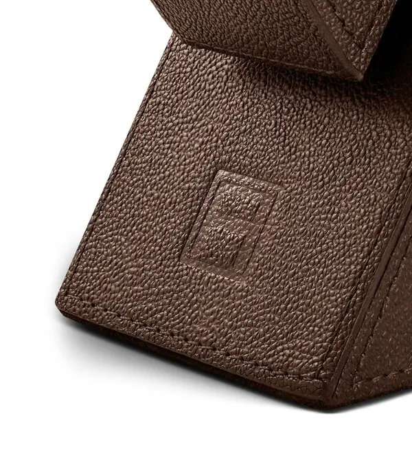 Assouline Leather Right Cubist Bookend - Brown