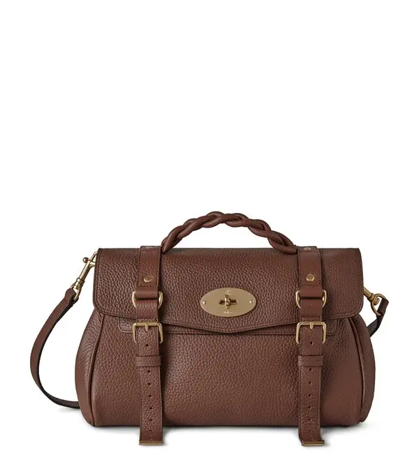 Mulberry Leather Alexa Crossbody Bag - Brown
