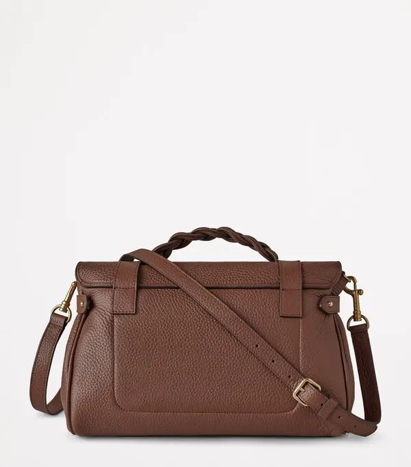Mulberry Leather Alexa Crossbody Bag - Brown