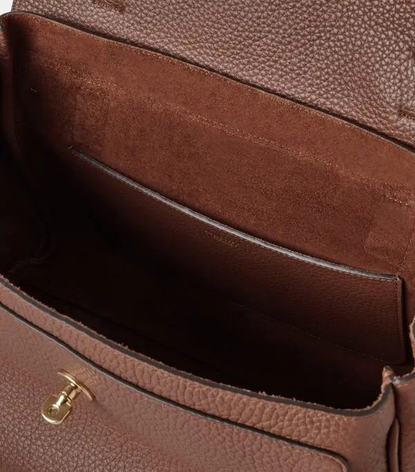 Mulberry Leather Alexa Crossbody Bag - Brown