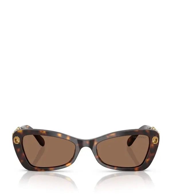 SWAROVSKI Acetate Sk6033 Sunglasses - Brown