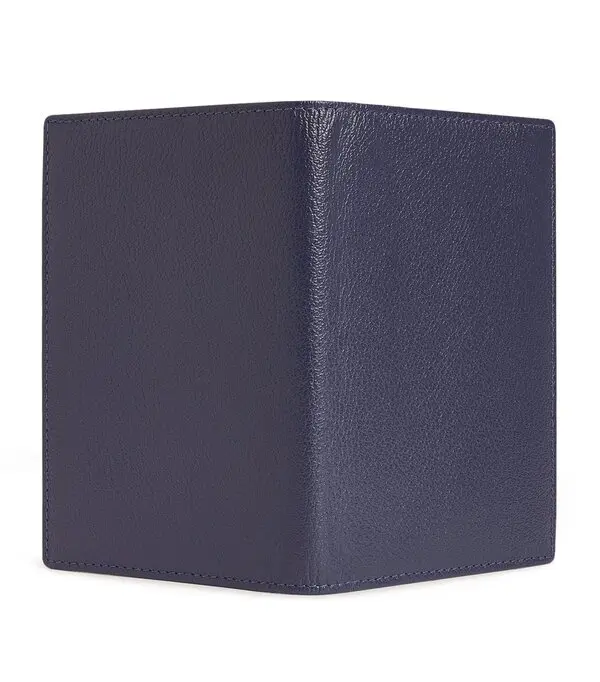 ETTINGER Leather Capra Passport Case - Blue
