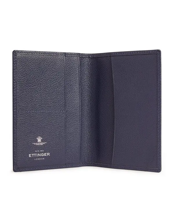 ETTINGER Leather Capra Passport Case - Blue