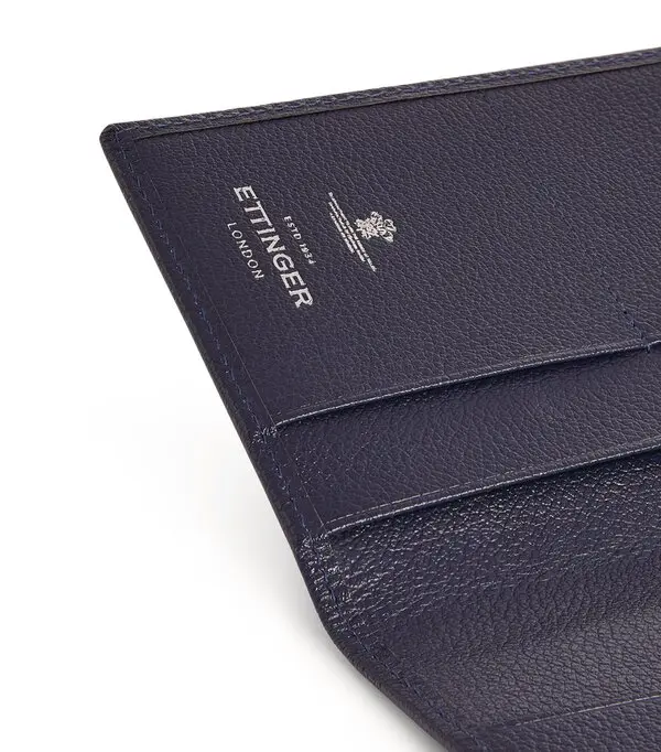 ETTINGER Leather Capra Passport Case - Blue
