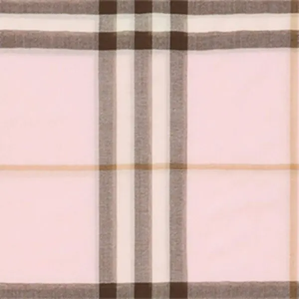 Burberry Wool Check Scarf - Pink